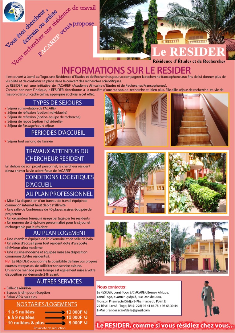 ACCUEIL - LE RESIDER